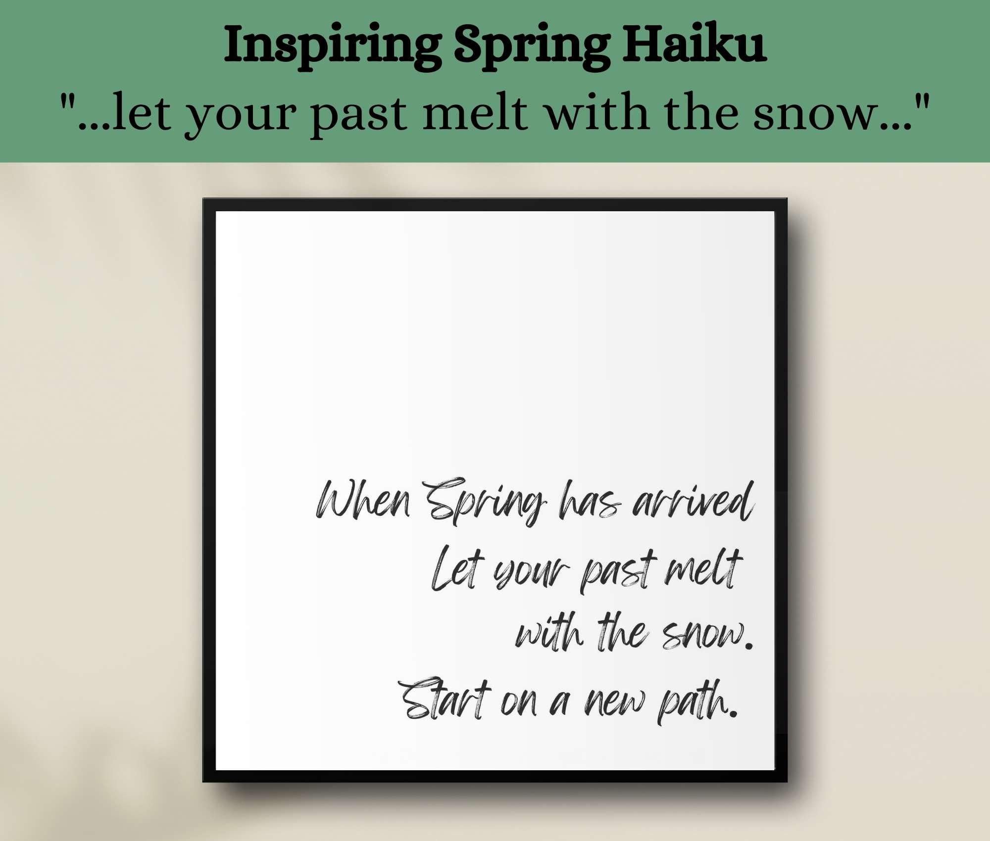 Haiku Poems About Spring