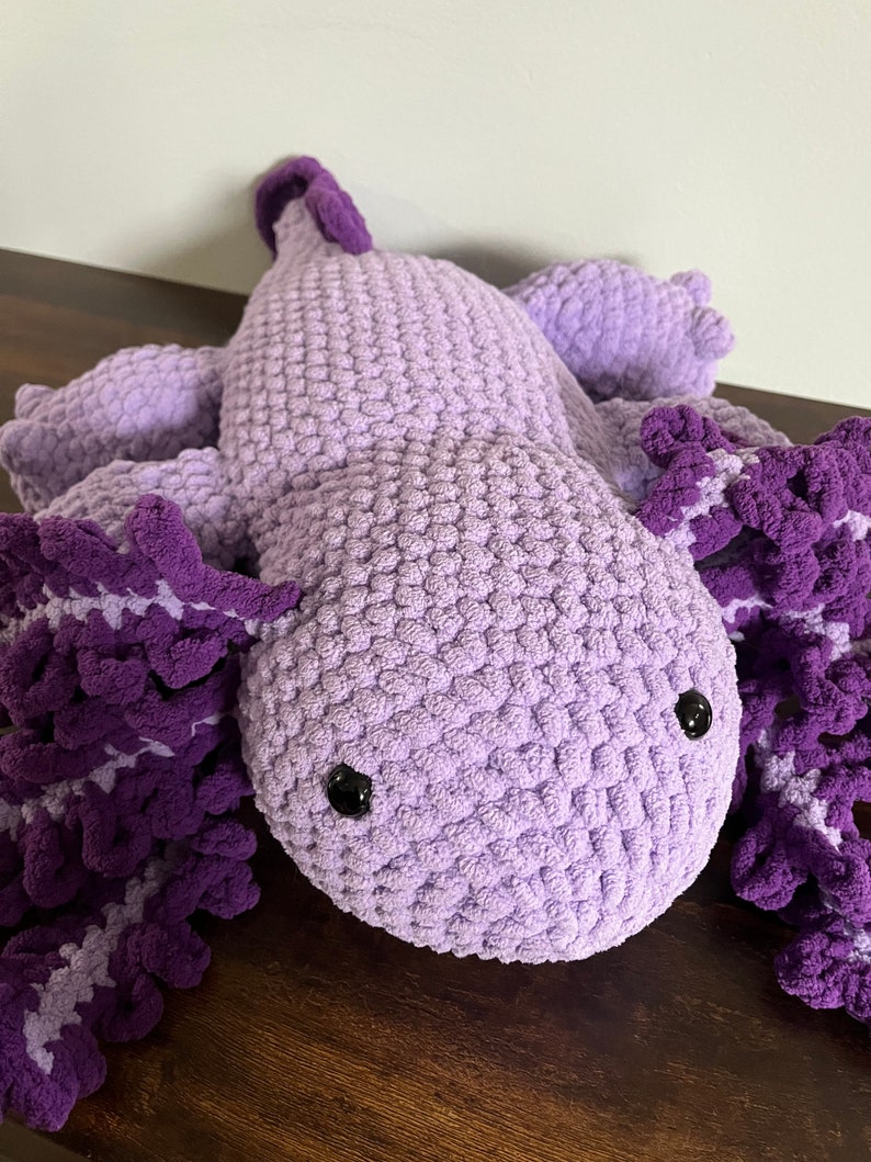 Axolotl ~ Crochet Pattern (jumbo) - Etsy