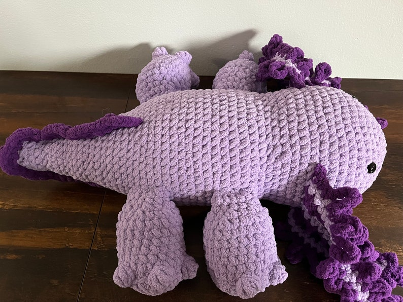 Axolotl ~ Crochet Pattern (jumbo) - Etsy