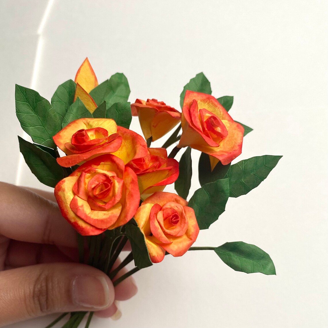 Rose Bouquet Wall Art Paper Flower Bouquet Boho Wall Decor | Etsy UK