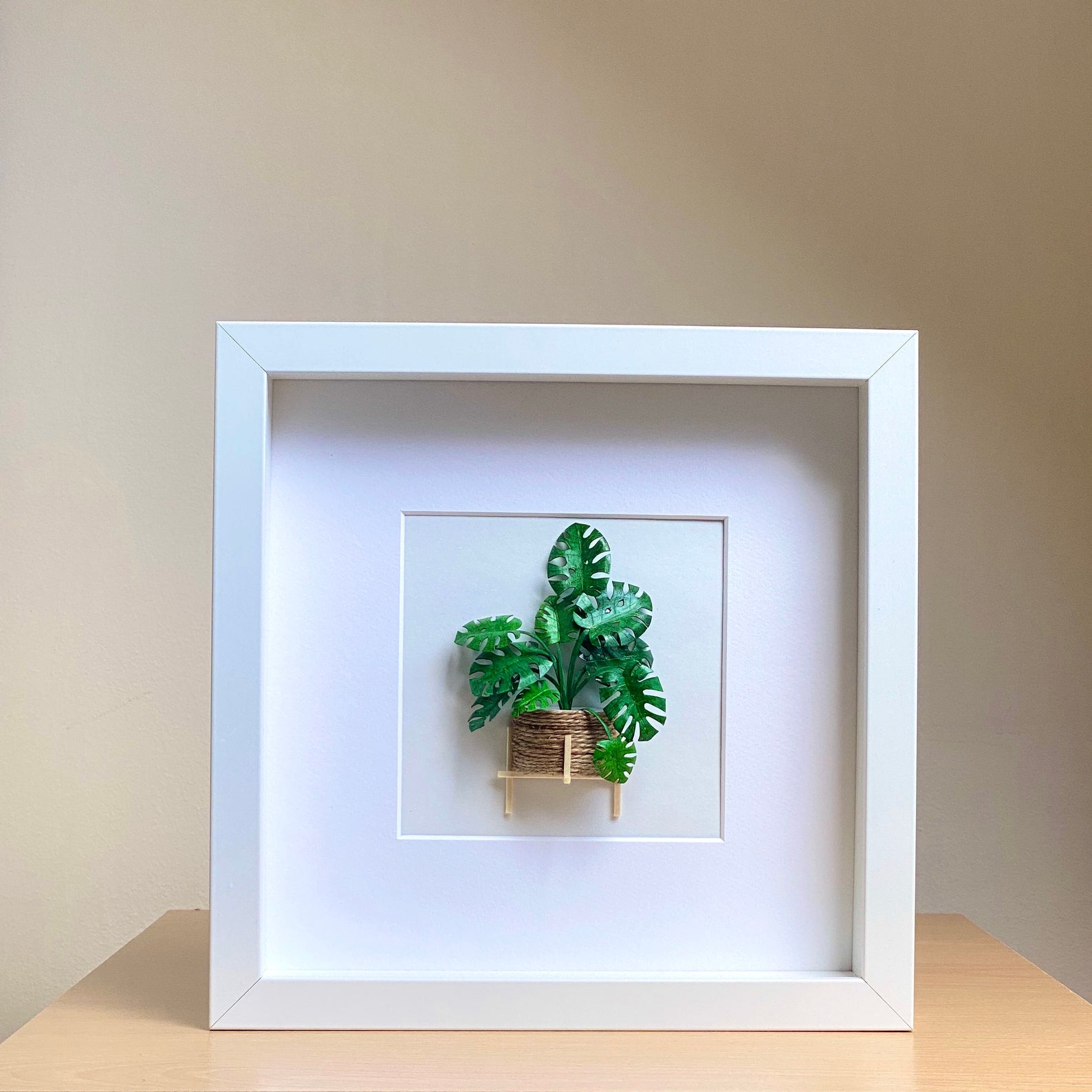 Monstera Deliciosa Framed Wall Art Plant Lovers Gift Swiss | Etsy