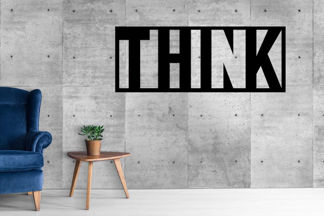 Think Wall Design Laser Cut Files Instant Download (svg, Dxf, Ai, Pdf ...