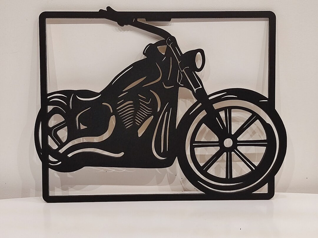 Moto Bike Wall Art Panel| Wall Art | Wooden Wall Art | Motorbike Lowers ...