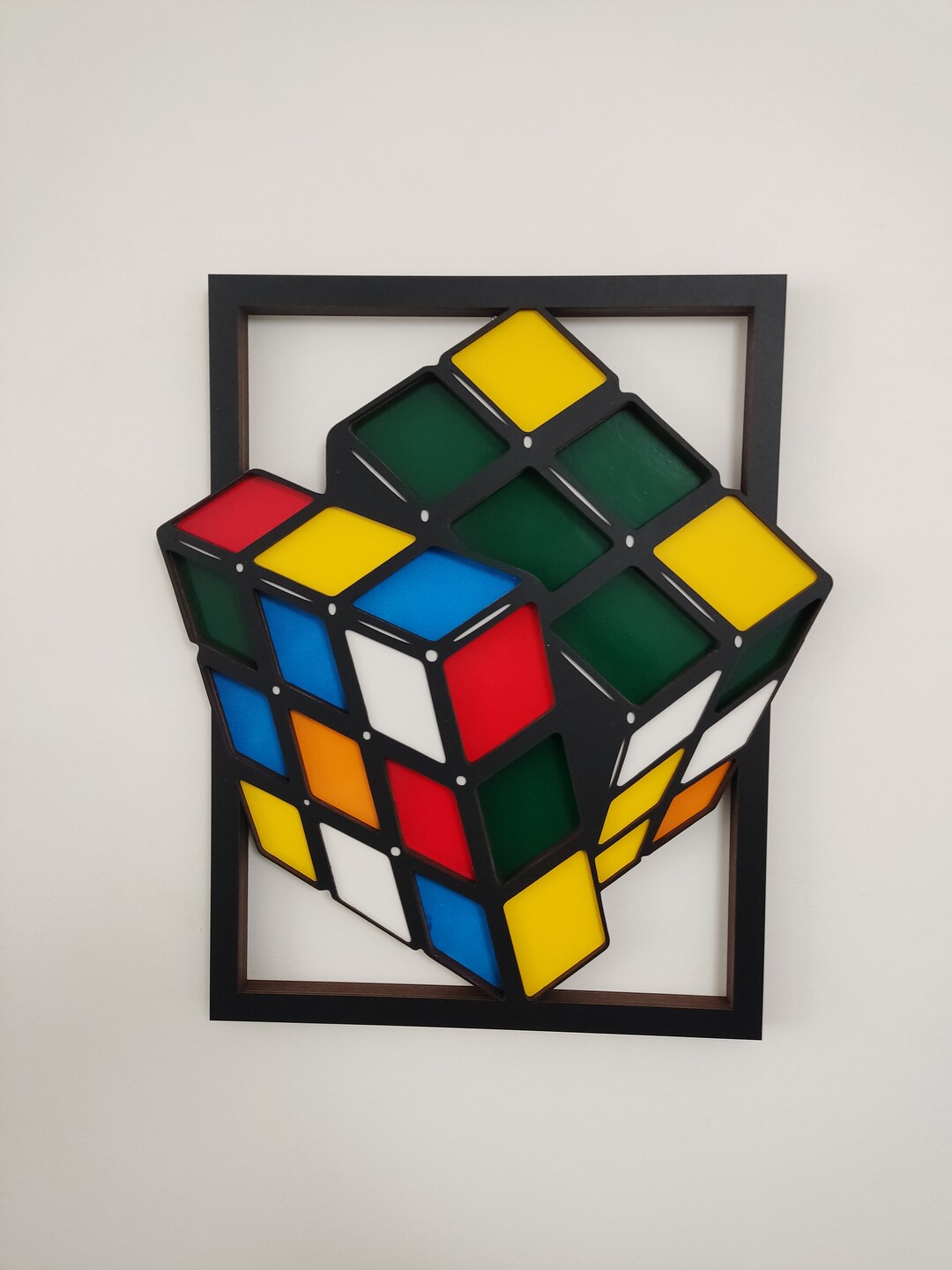 7 Layers Rubik's Cube Wall Design Laser Cut Files Instant Download (svg ...