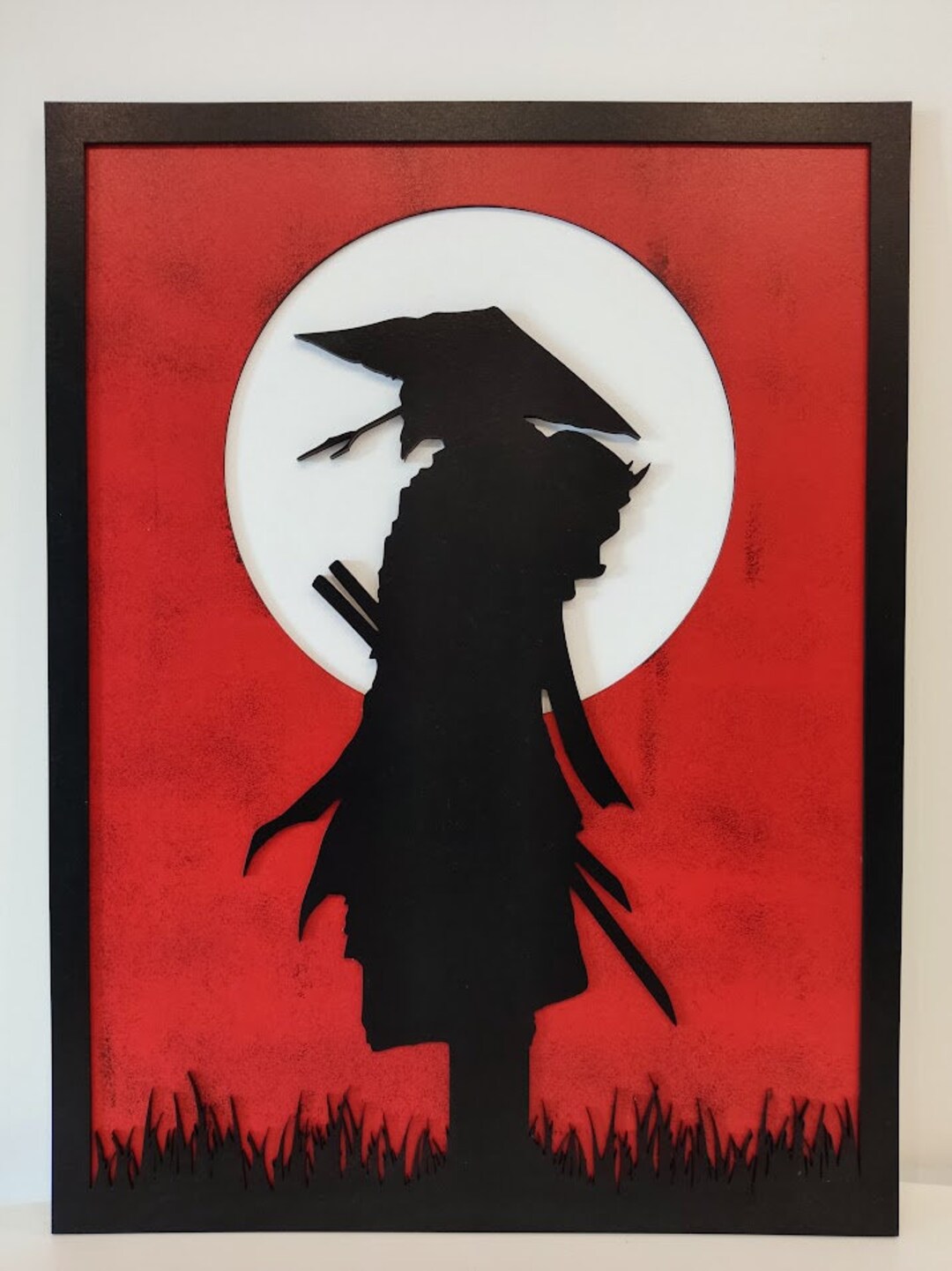 Samurai Wall Panel| Wall Art | Wooden Wall Art | Wooden MDF Panel| Home ...