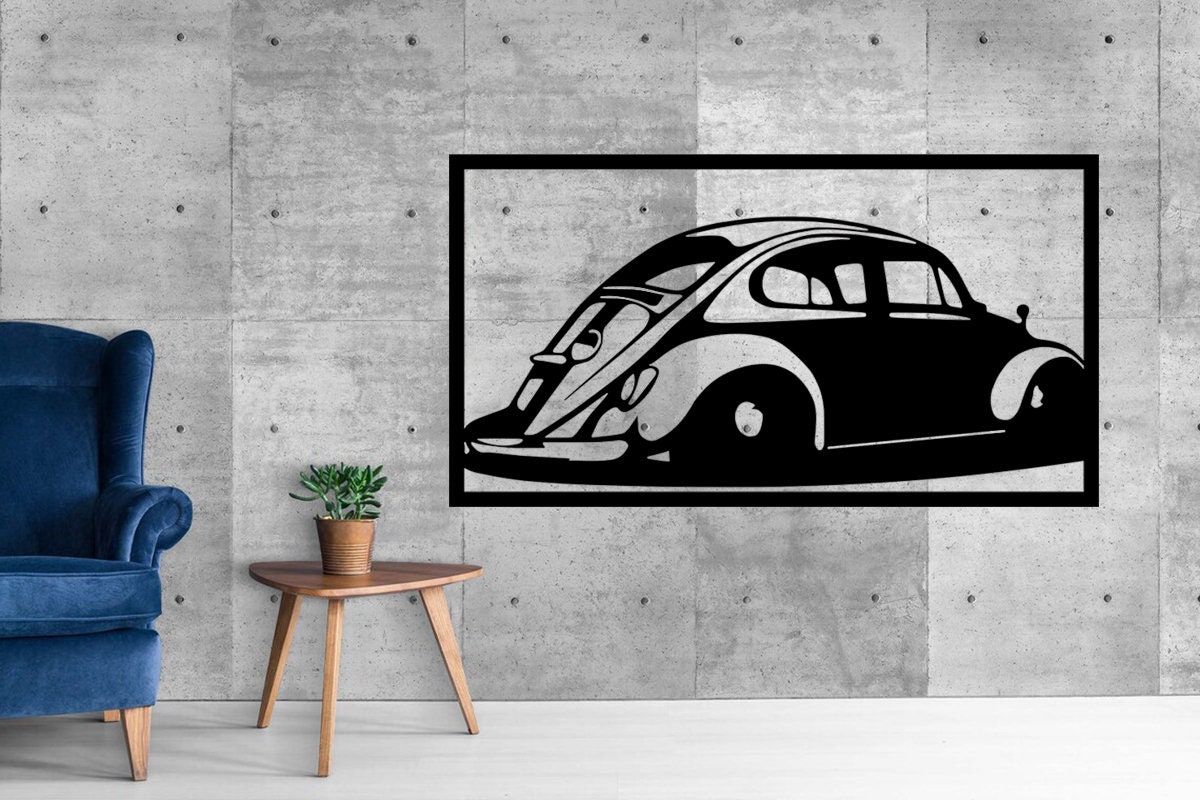 VW Beetle Wall Design Laser Cut Files Instant Download svg, Dxf, Ai ...