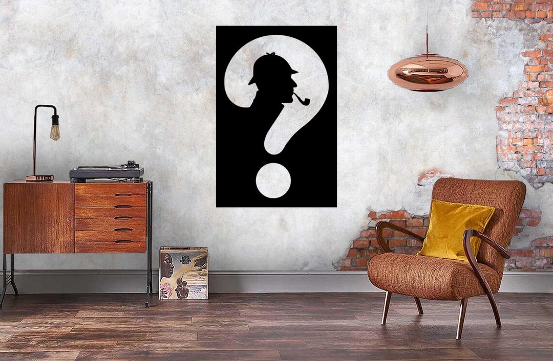 Sherlock Holmes Wall Design Laser Cut Files Instant Download svg, Dxf ...