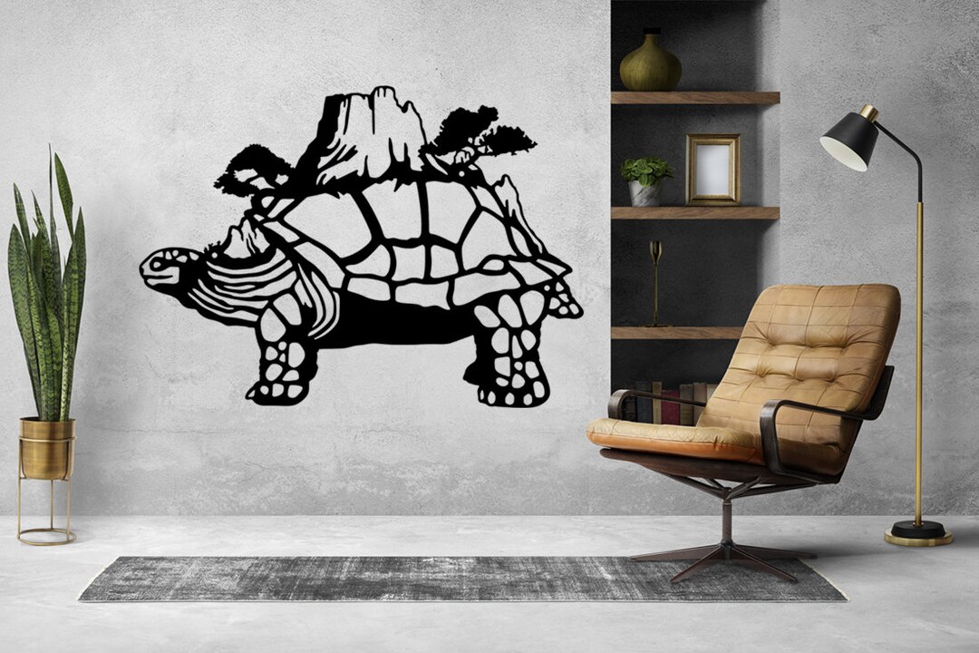 Turtle Wall Design Laser Cut Files Instant Download (svg, Dxf, Ai, Pdf ...
