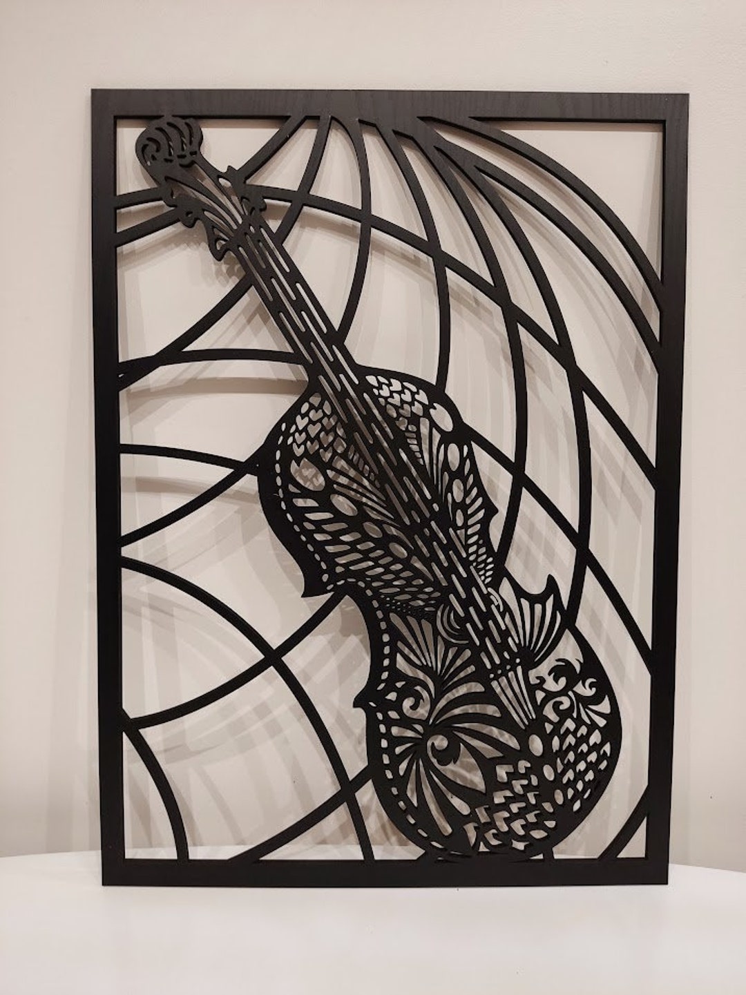 Violin Wall Panel| Wall Art | Wooden Wall Art | Wooden MDF Panel| Home ...