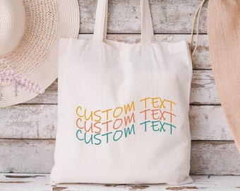 Custom Company Logo Tote Bags , Custom Text Bag, Promotional Tote Bag ...