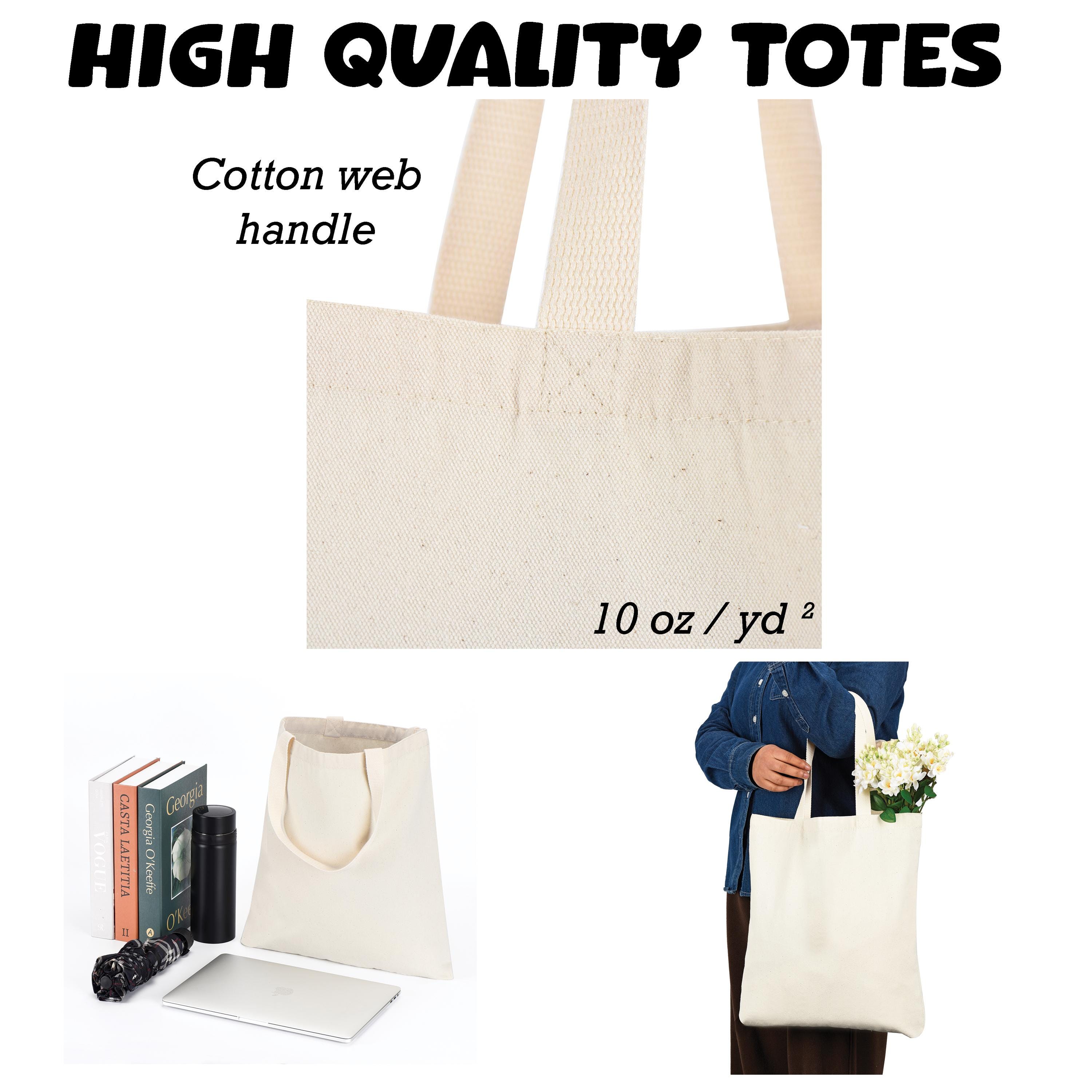 Custom Logo Cotton Tote Bag, Personalized Text - Etsy