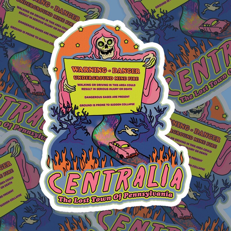 Centralia the Lost Town of Pennsylvania Horror Bubble-free - Etsy