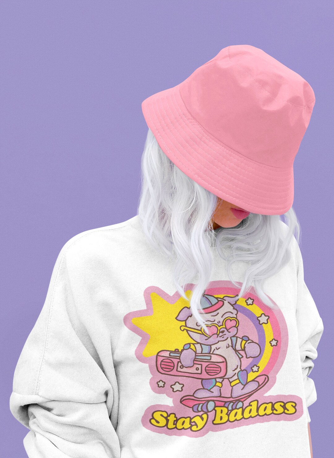 Pug/bulldog Retro stay Badss Fugly Animal Friends - Etsy