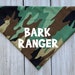 Camoflouge Bark Ranger Over the Collar Dog Bandana, Camo Custom Dog ...