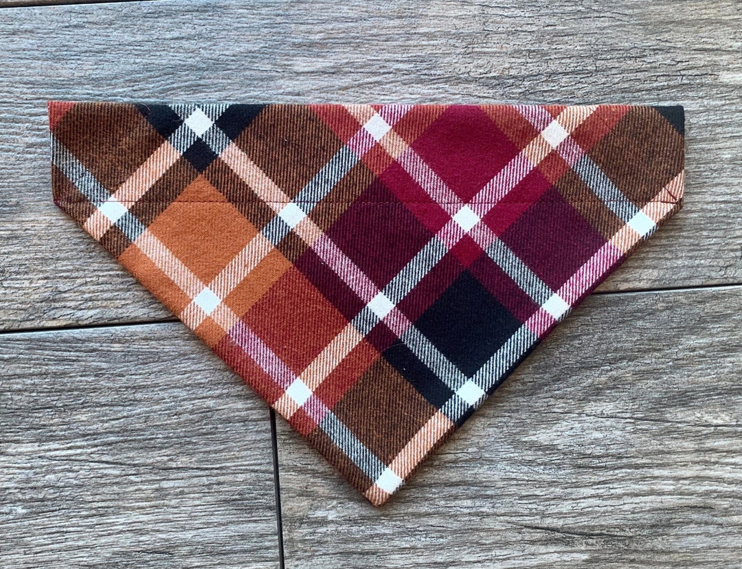 Fall Dog Bandana, Over the Collar Fall Dog Bandana, Custom Dog Bandana ...