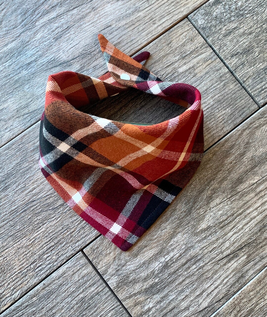 Snap on Autumn Spice Dog Bandana, Personalized Dog Bandana, Fall Dog ...