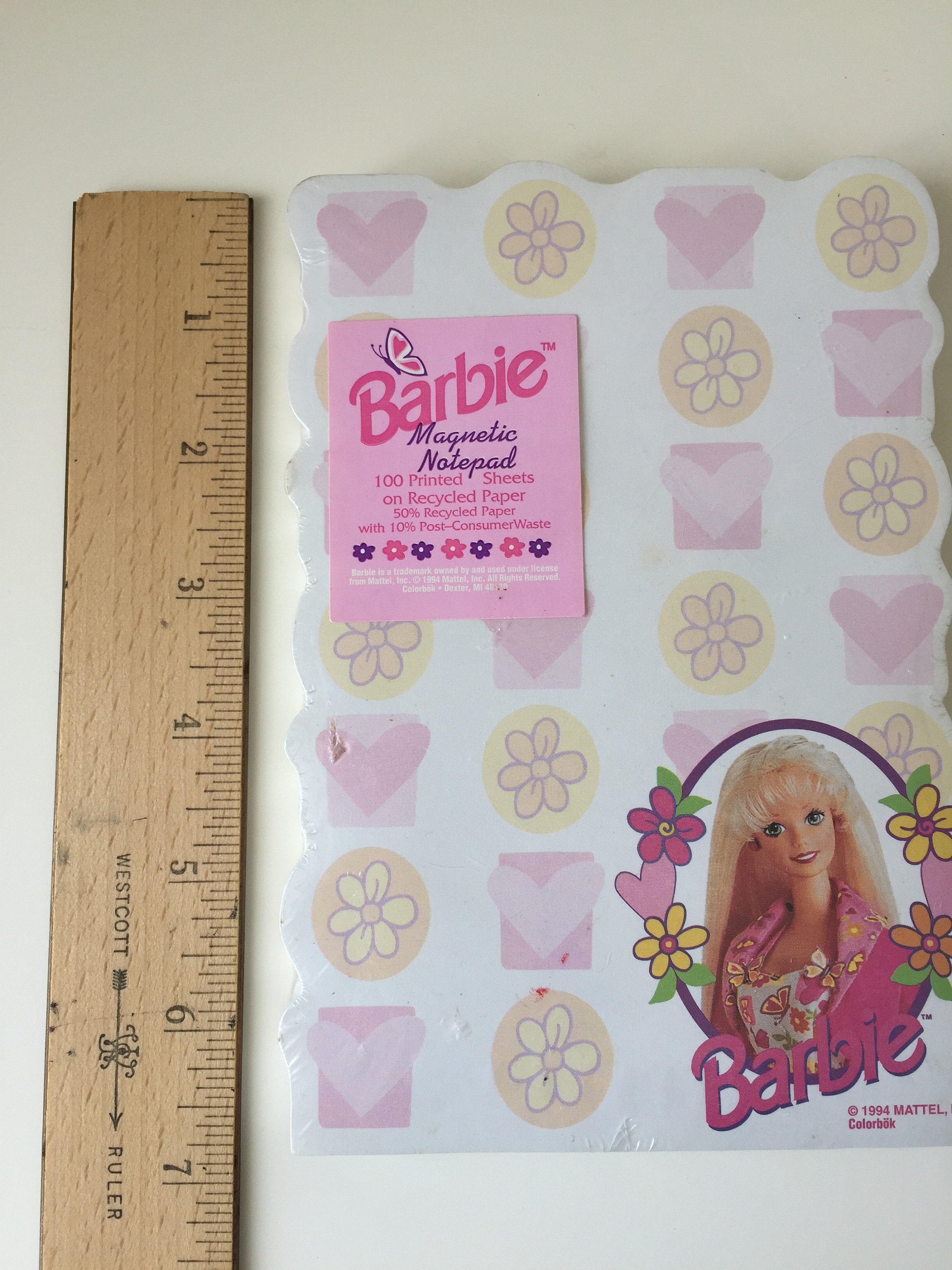 Vintage 1994 Barbie Magnetic Note Pad | Etsy