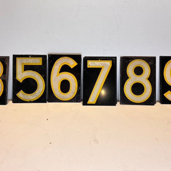 Metal Reflective House Address Numbers - Etsy