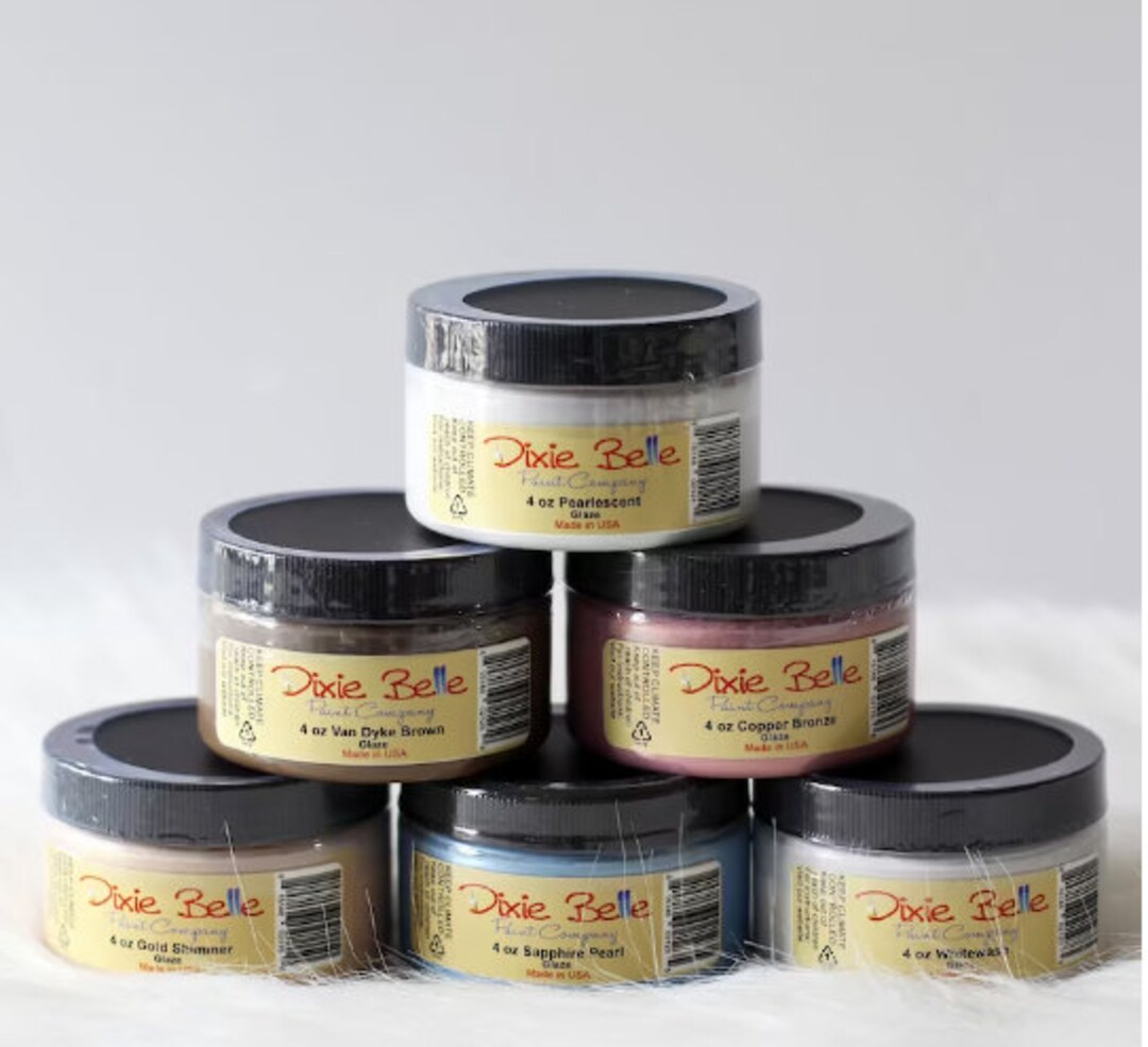 Dixie Belle Paint Company 4 Oz. Jars of Glaze - on Sale!!! - Etsy