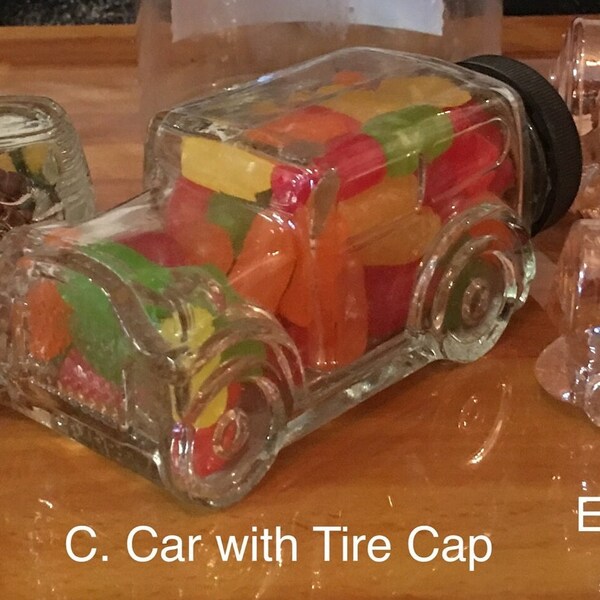 Antique Glass Candy Container - Etsy