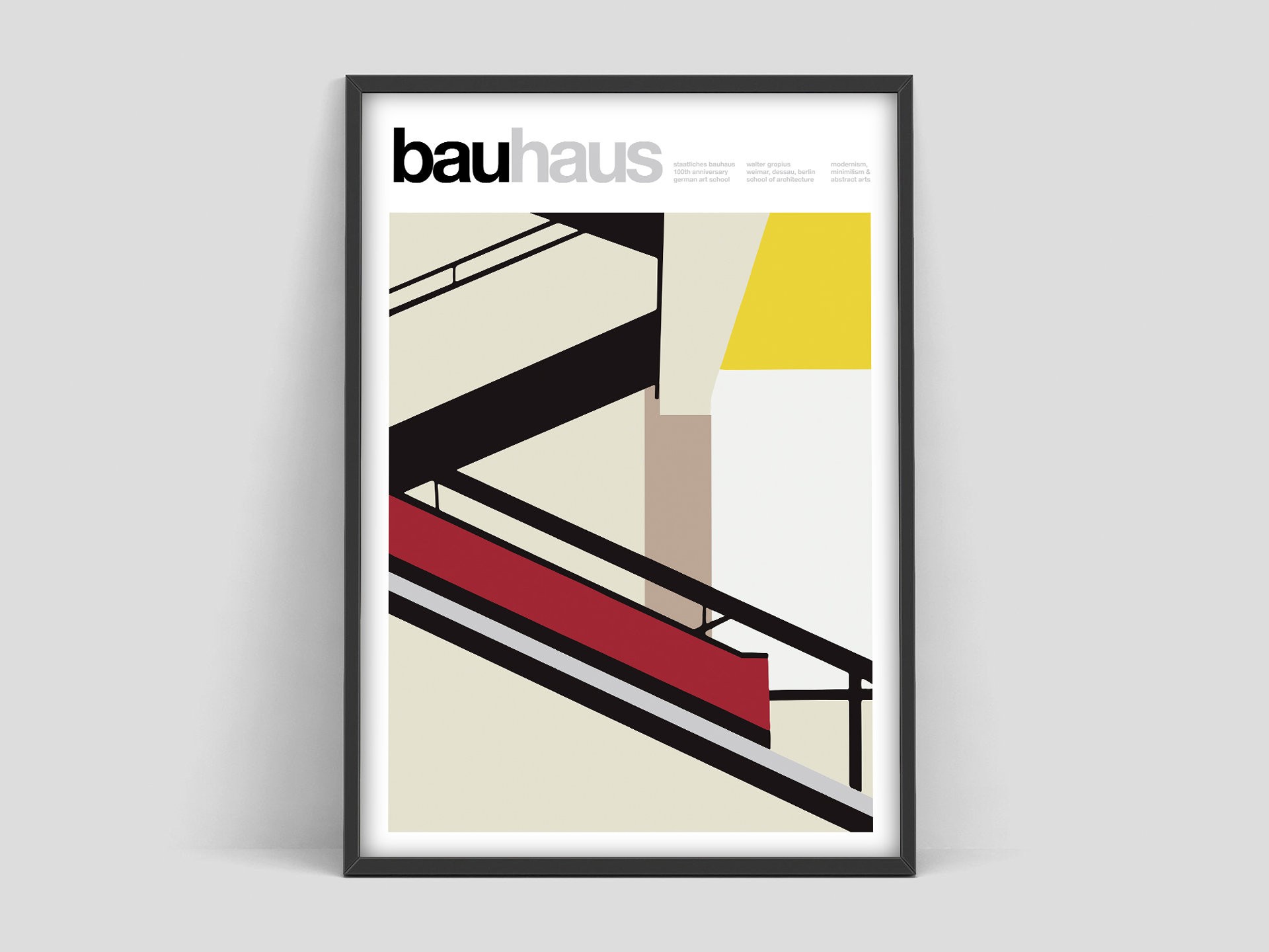Bauhaus Staircase Poster Weimar 1923 Bauhaus Exhibition - Etsy UK