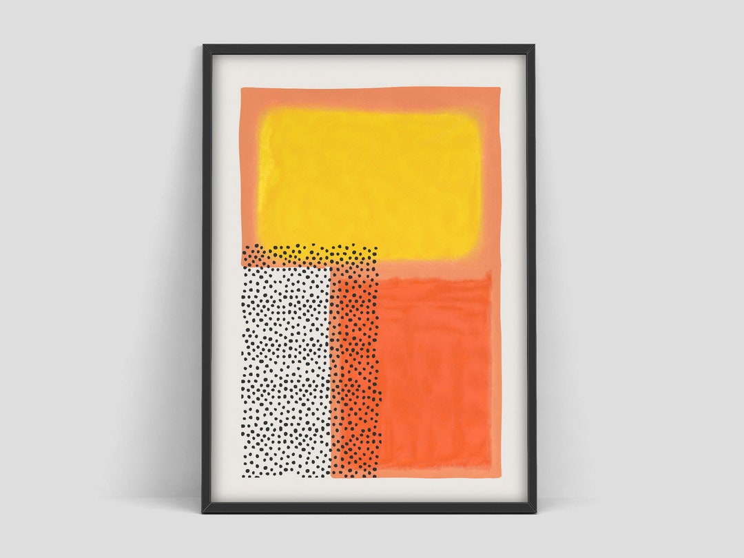 Abstract Print, Contemporary Wall Art, Vintage Art Poster, Minimalistic ...