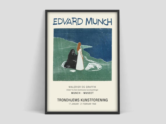 Edvard Munch poster Munch exhibition poster Munch Museum | Etsy