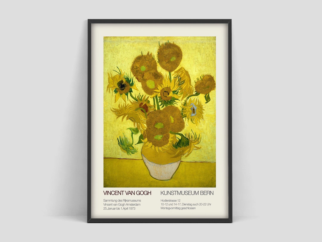 Van Gogh Sunflower Poster, Van Gogh Print, Van Gogh Poster, Flowers Van ...