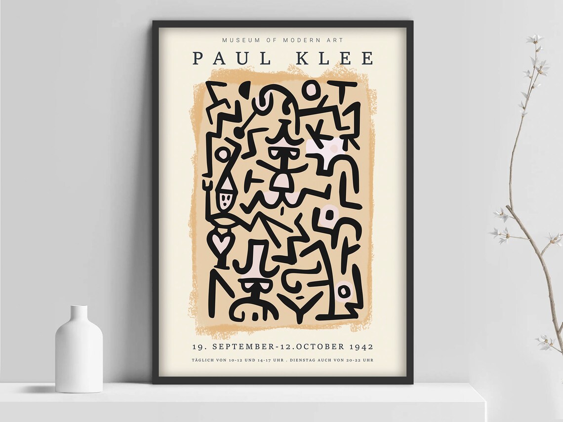 Paul Klee Poster Paul Klee Art Print Museum of Modern Art - Etsy