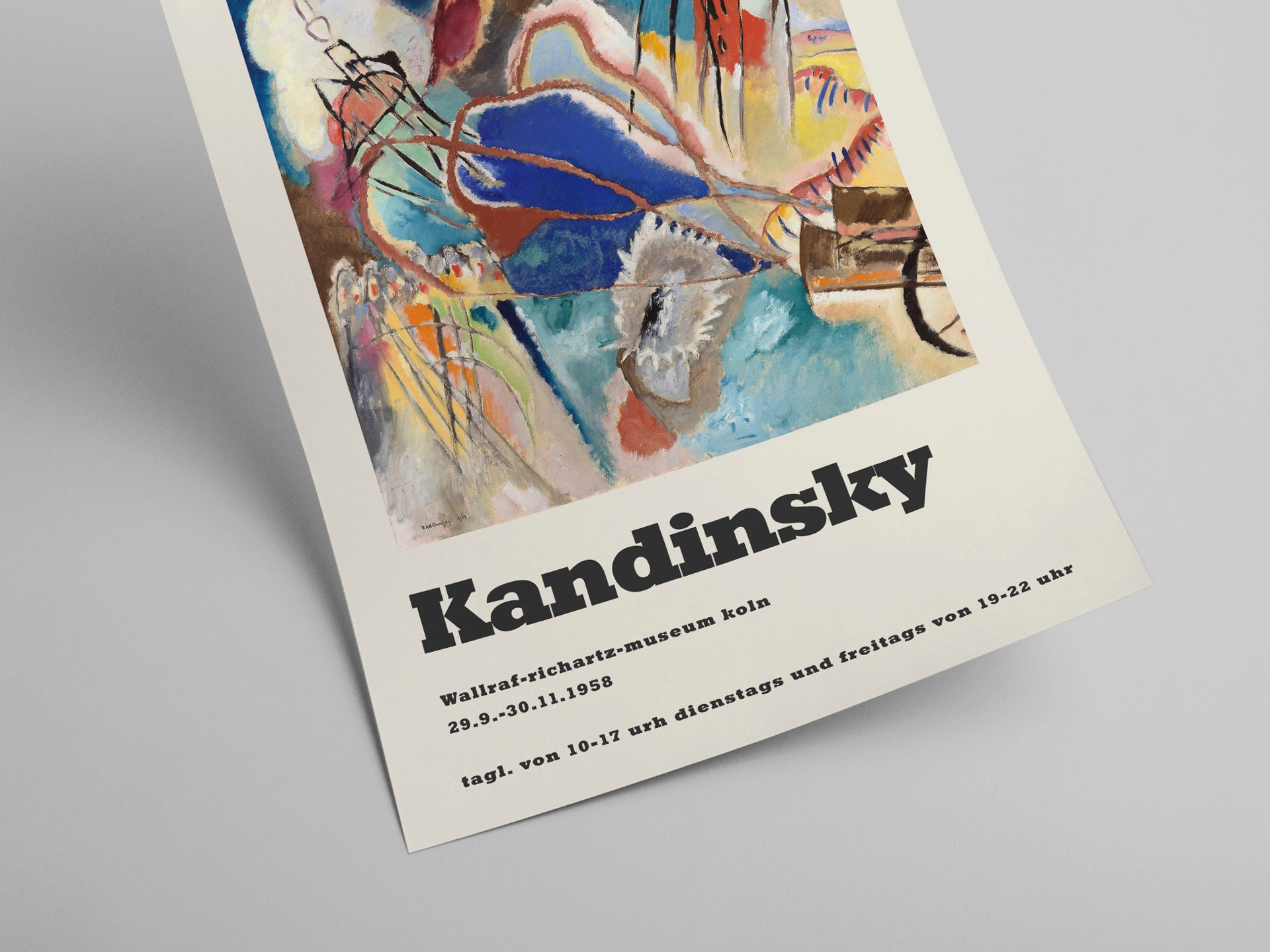 Wassily Kandinsky Poster Art Exhibition Poster Kandinsky Art - Etsy