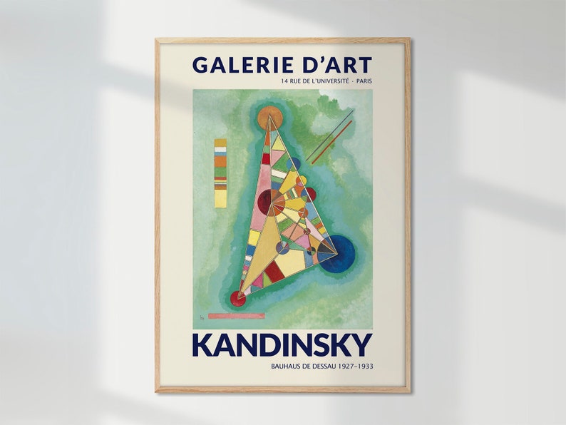 Wassily Kandinsky Poster Art Exhibition Poster Kandinsky | Etsy
