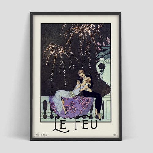 George Barbier L'eau Poster Vintage Museum Art French - Etsy