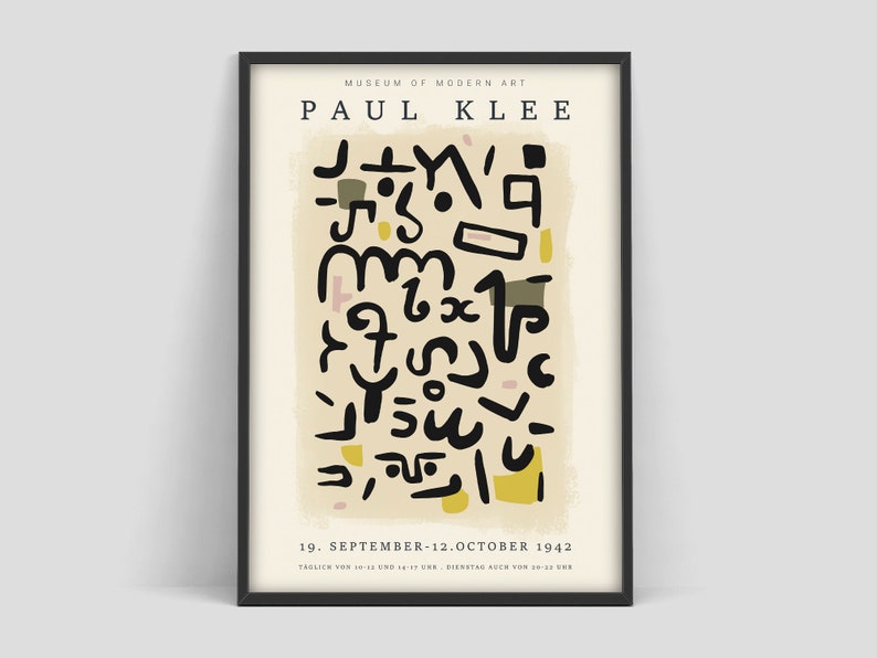Paul Klee Poster Paul Klee Art Print Museum of Modern Art | Etsy