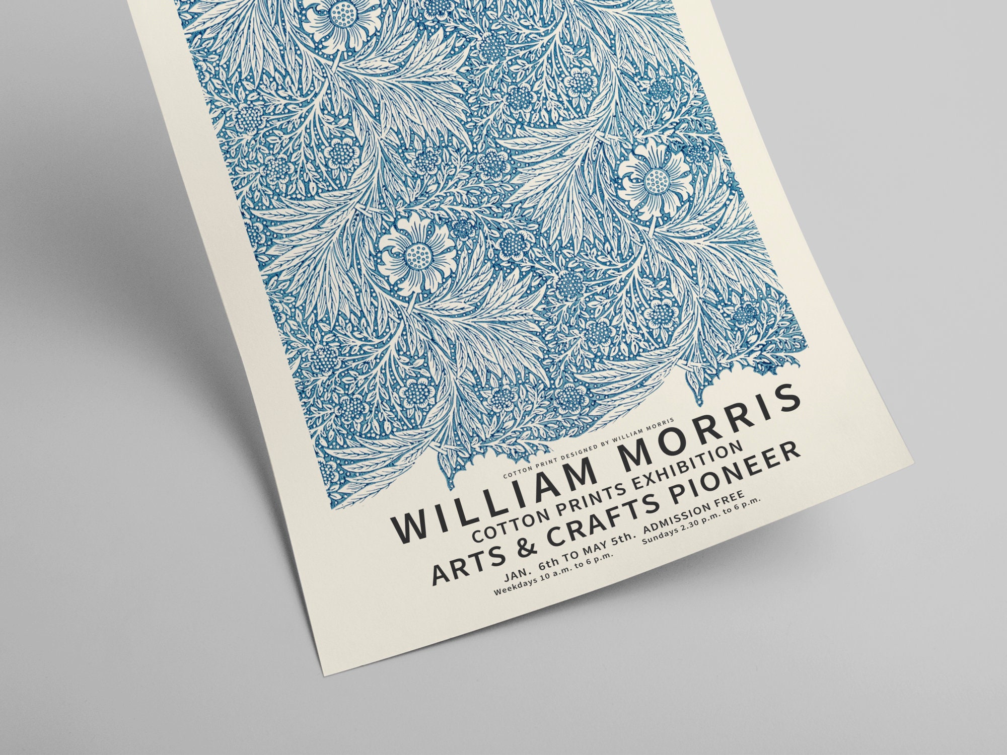 William Morris Poster William Morris Exhibition Poster | Etsy