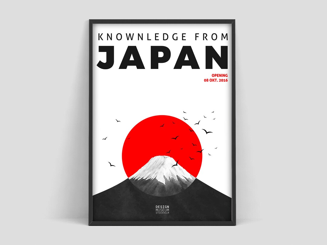 Knownledge From Japan Poster, Design Museum Poster, Japan Exhibition ...