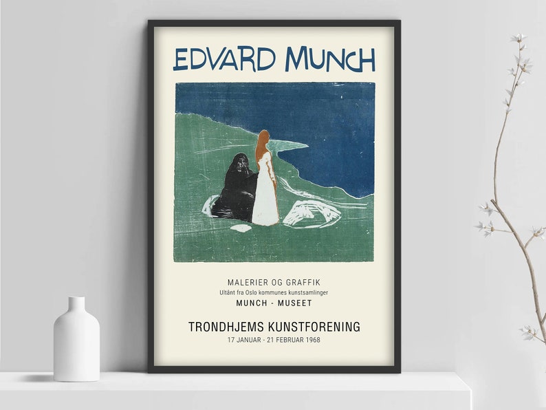 Edvard Munch Poster Munch Exhibition Poster Munch Museum - Etsy