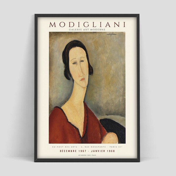 Modigliani Poster Digital - Etsy
