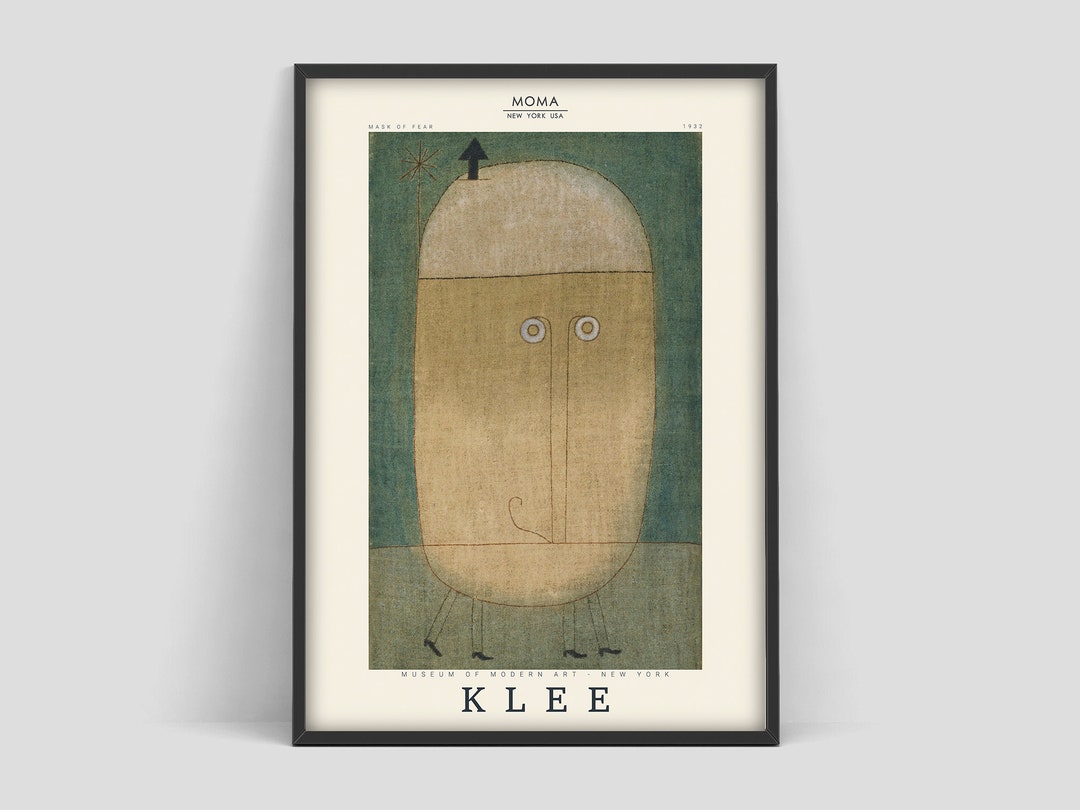 Paul Klee Poster, Paul Klee Mask Print, Museum of Modern Art, Moma New ...