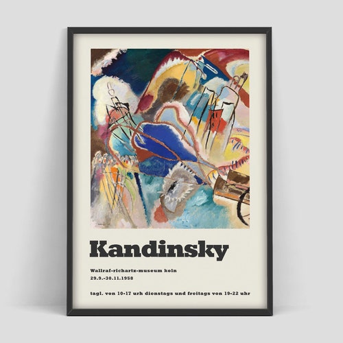 Wassily Kandinsky Poster Art Exhibition Poster Kandinsky - Etsy