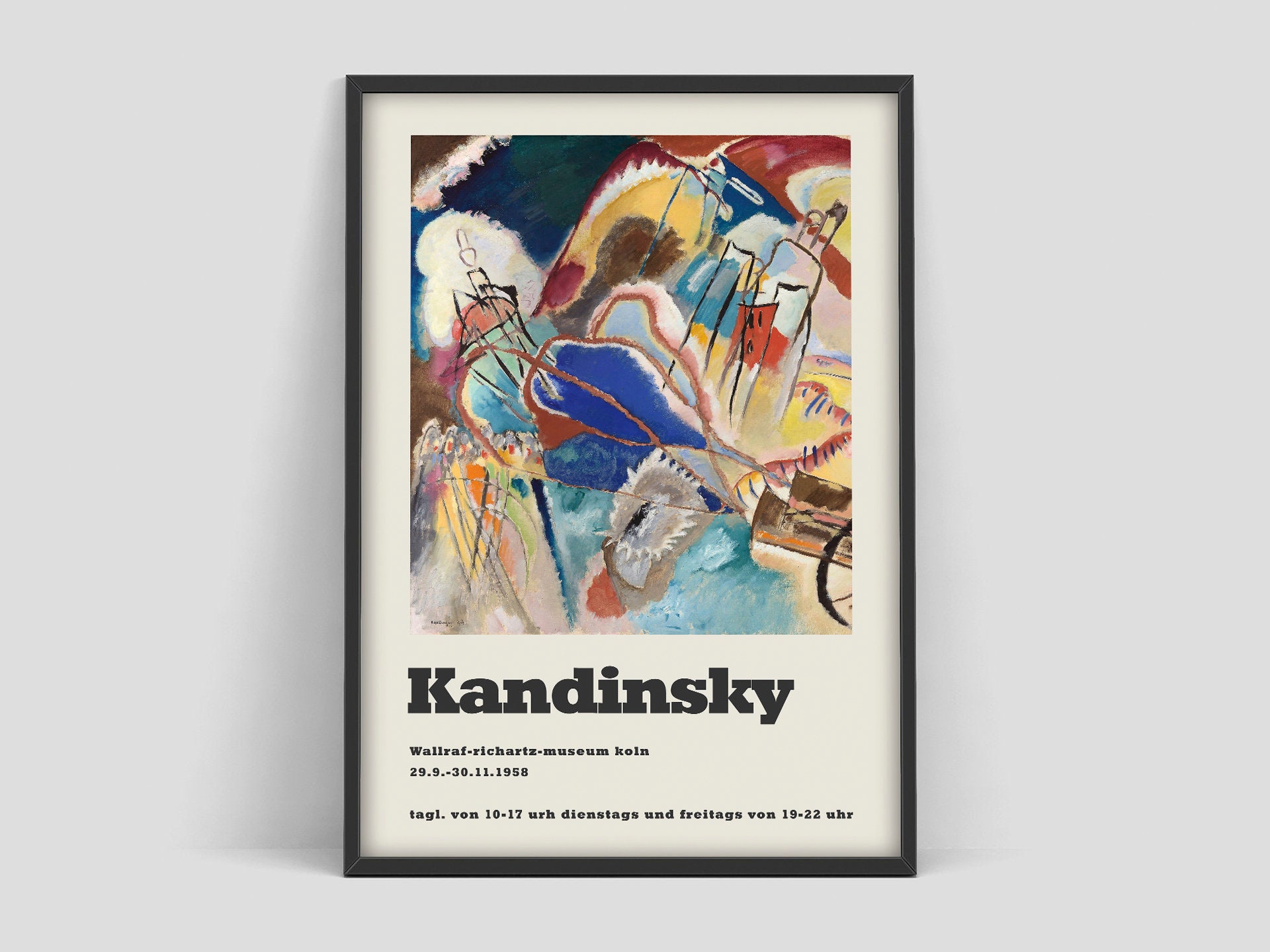 Wassily Kandinsky Poster Art Exhibition Poster Kandinsky Art - Etsy