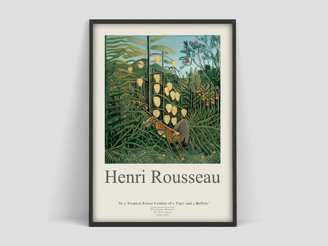 Henri Rousseau Poster, Museum Exhibition Print, Henri Rousseau, Moma ...