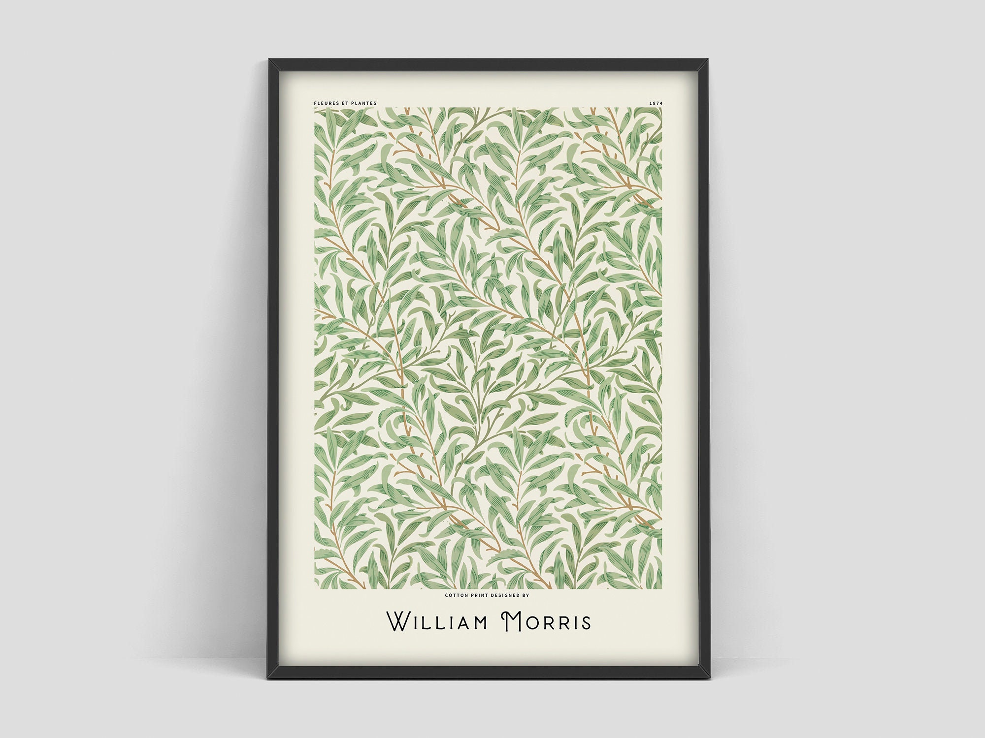 William Morris poster William Morris Exhibition poster | Etsy