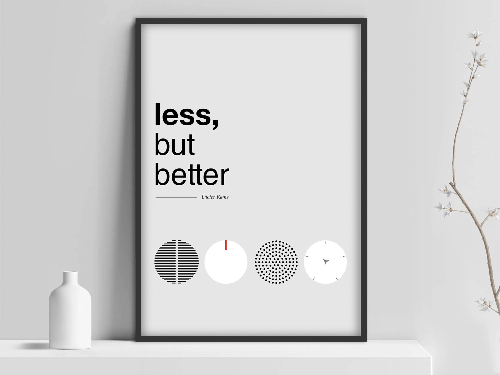 Dieter Rams Poster Less but Better Design Quotes Dieter | Etsy India