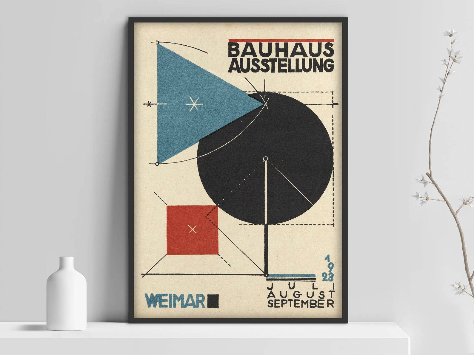 Bauhaus Weimar Austellung Poster Weimar 1923 Bauhaus | Etsy