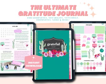 Digital Gratitude Journal/daily Journal/mindfulness Journal/happiness ...
