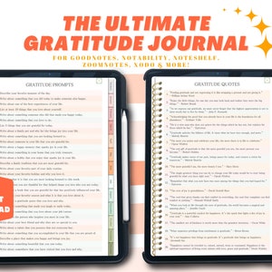 Digital Gratitude Journal/daily Journal/mindfulness Journal/happiness ...