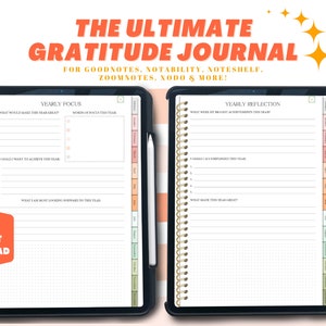 Digital Gratitude Journal/daily Journal/mindfulness Journal/happiness ...