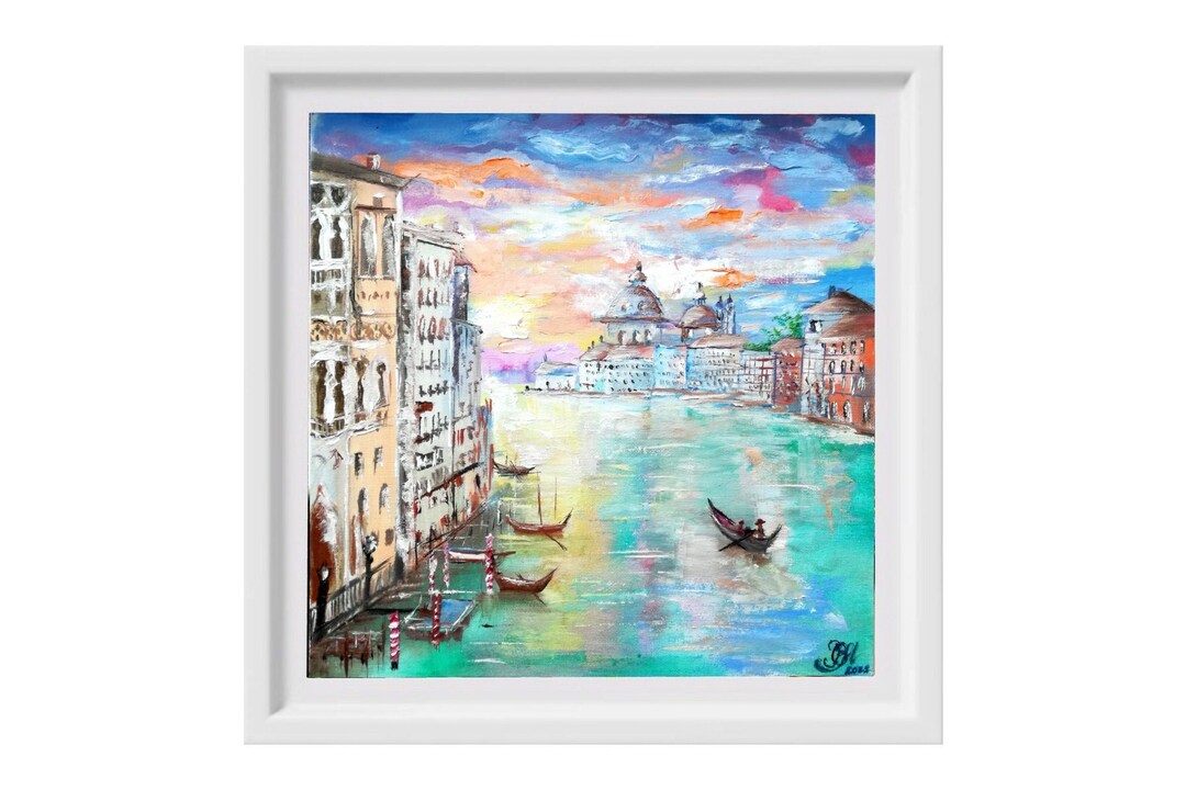 Venice Painting Original Art Grand Canal Painting Italy Painting Venice ...
