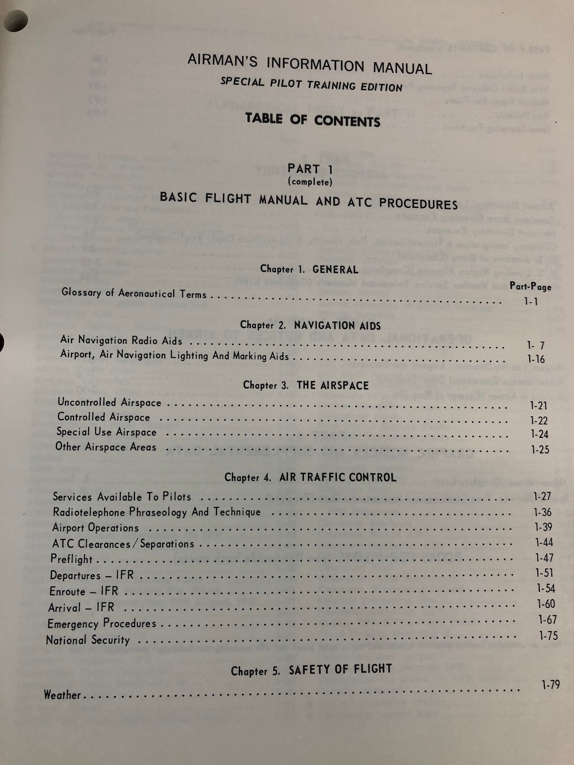 Airmans Information Manual : Special Pilot Training Edition - Etsy