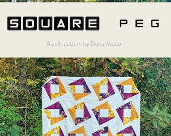 Scrap Squares Downloadable Quilt Block Pattern Pdf Square Quilt Block ...